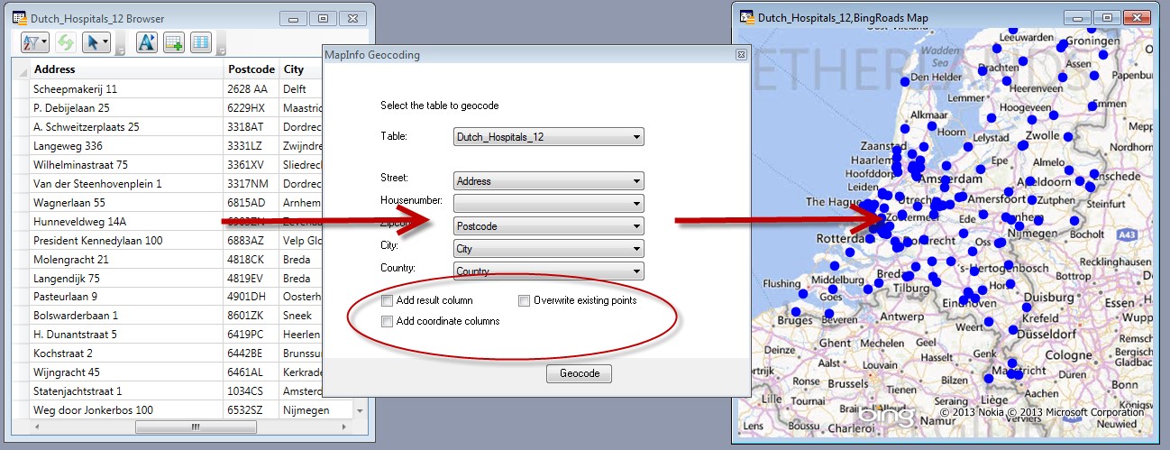 First Element – Geo Added Value Excel and MapInfo geocoding First Element – Geo Added Value Excel and MapInfo geocoding